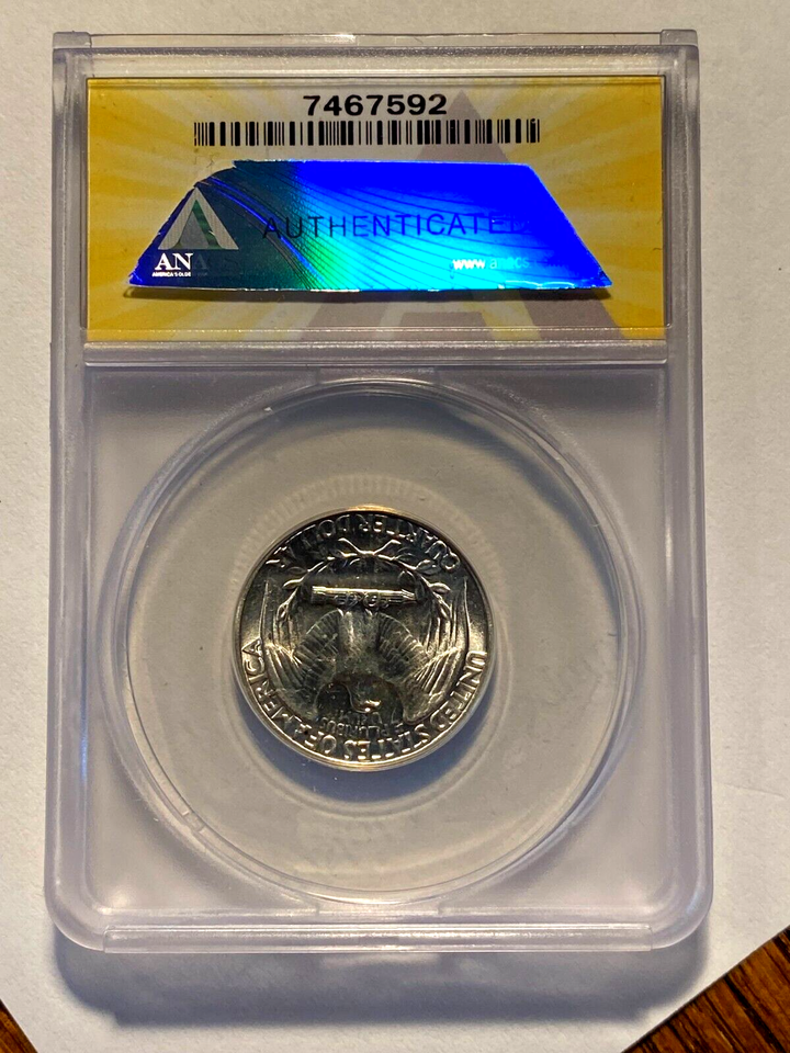 #A7035,Silver Washington Quarter ANACS MS 63 | eBay