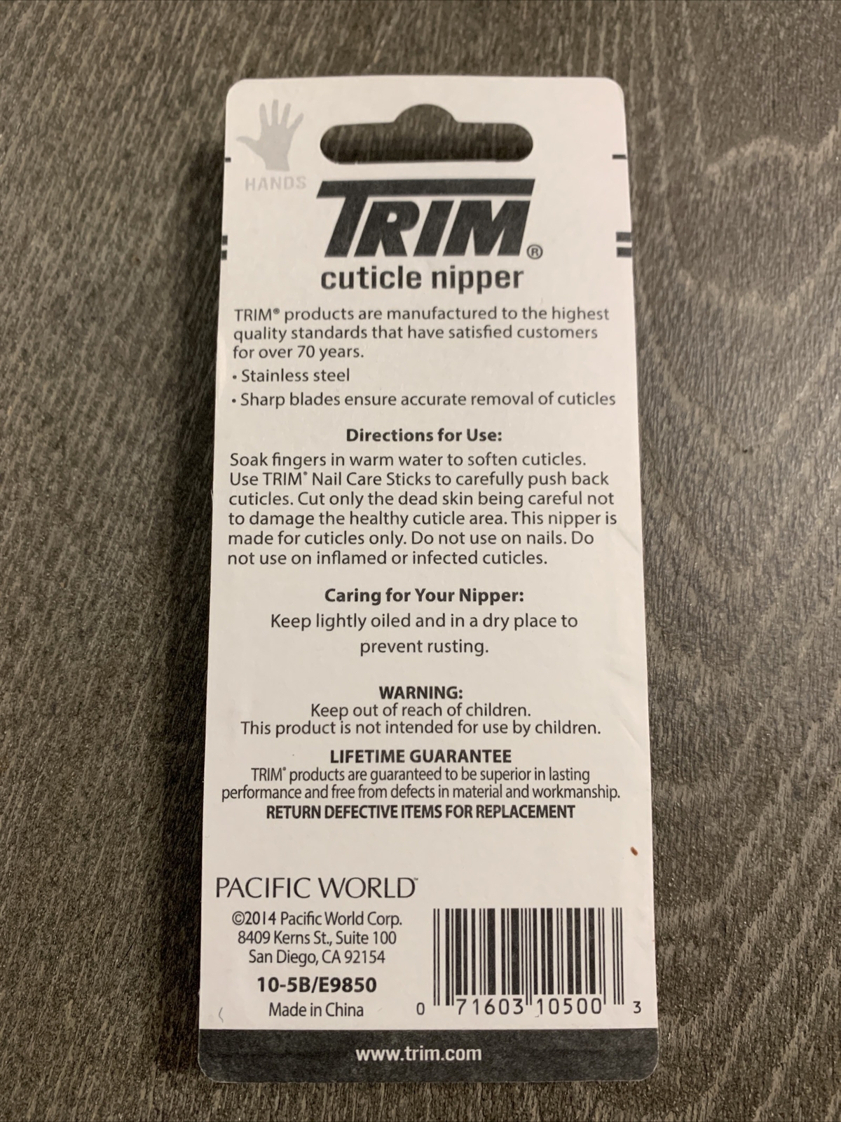 TRIM Cuticle Nipper 4 Inch 1 Each. for sale online | eBay