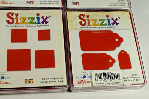 Sizzix Originals Die-cutting Plates Collection- Lot of 6 | eBay