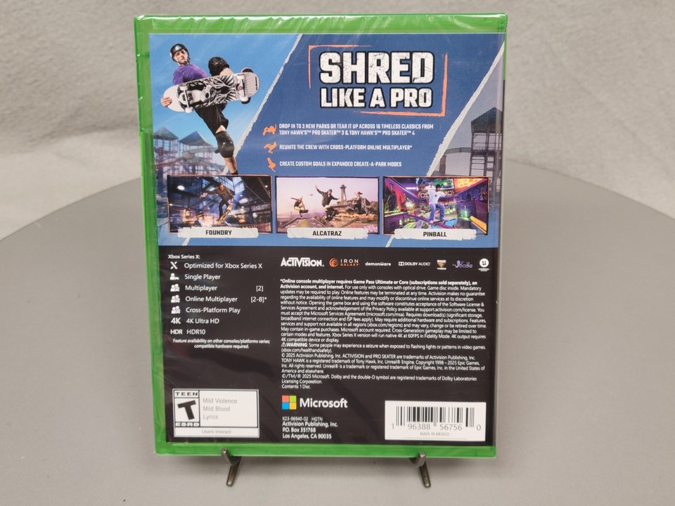 Tony Hawk Pro Skater 3+4 Microsoft Xbox Series X/ Xbox One/S New Sealed ...