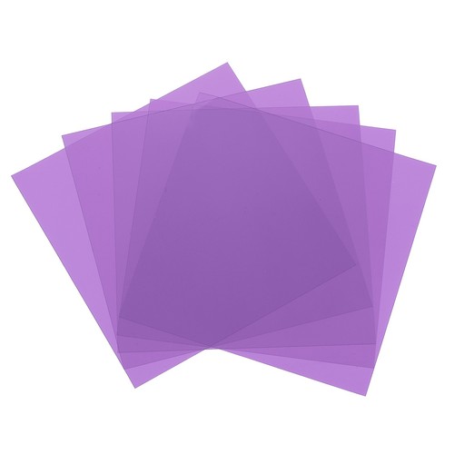 5 Pcs Color Correction Gel Light Filter Film 2x2 Inch, Purple | eBay