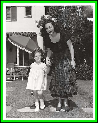 HEDY LAMARR and her Daughter DENISE LODER - Original Vintage CANDID ...