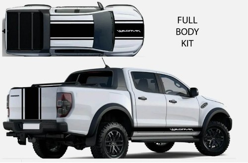 Fits Ford Ranger Graphics Kit Bonnet Rear Side Stripes Any Year Decals ...