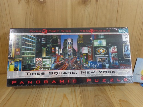 TIMES SQUARE NEW YORK Panoramic Jigsaw Puzzle 750 Pcs 2006 Buffalo ...