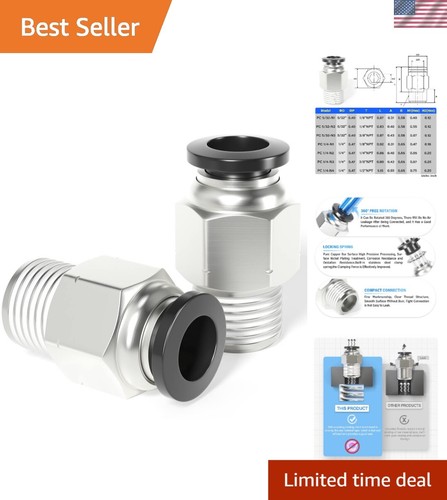 High-Pressure Push-to-Connect Fittings 5/32" Tube OD x 1/8" NPT Thread ...