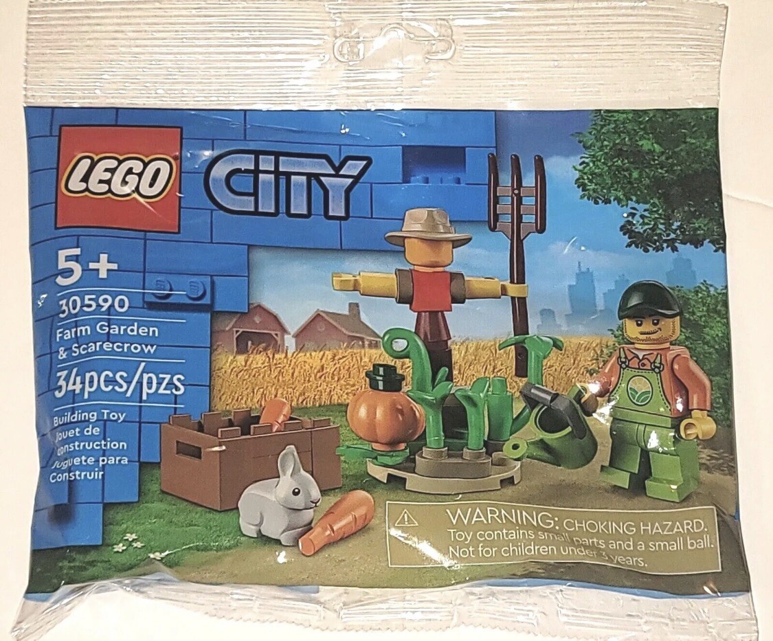LEGO 30590 Farm Garden & Scarecrow City polybag rabbit bunny carrot ...