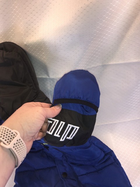 Diesel Boys Infant Snowsuit Pram Blue Black Fleece Lined 6-9 Months ...