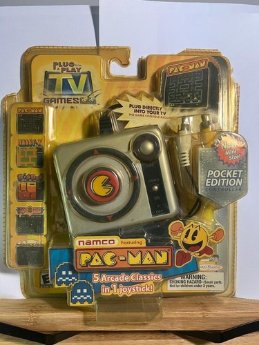NAMCO JAKKS PACIFIC PLUG and PLAY 5 ARCADE CLASSIC FEATURING PACMAN ...