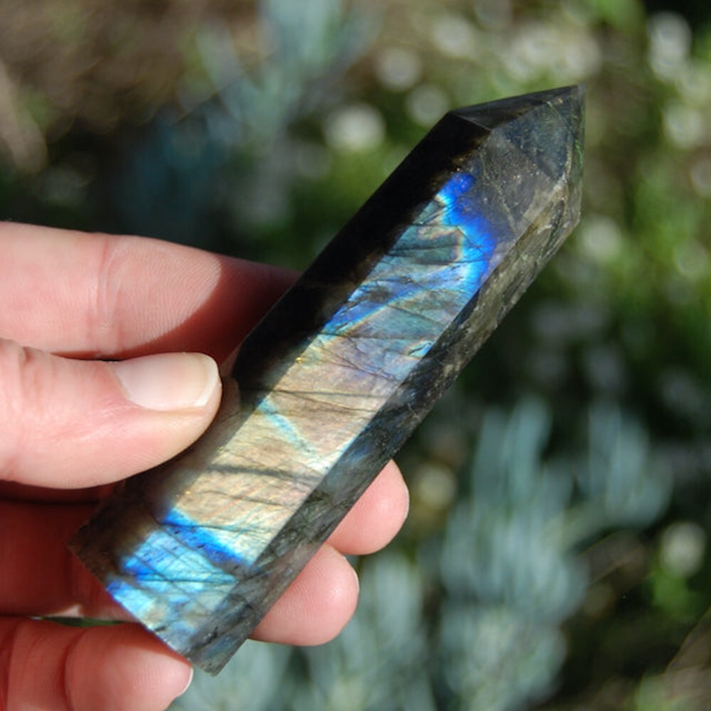 Wholesale Lot 1 Lb Natural Labradorite Stone Obelisk Tower Crystal Wand ...