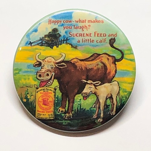 Sucrene Feed For Cows Advertising Pocket Mirror Vintage Style | eBay