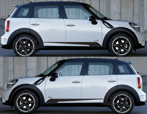 Sticker Decal Vinyl Side Door Stripes for Mini Cooper S Hatch Racing ...