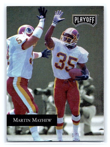 1992 Playoff Football #41 Martin Mayhew Washington Redskins | eBay