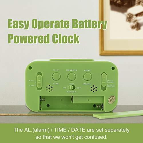 Small Digital Alarm Clocks for Bedrooms with Night Light, LCD Display ...