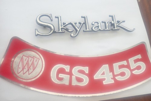 1968 69 70 71 72 BUICK SKYLARK TRUNK EMBLEM OEM & Air cleaner GS 455 ...