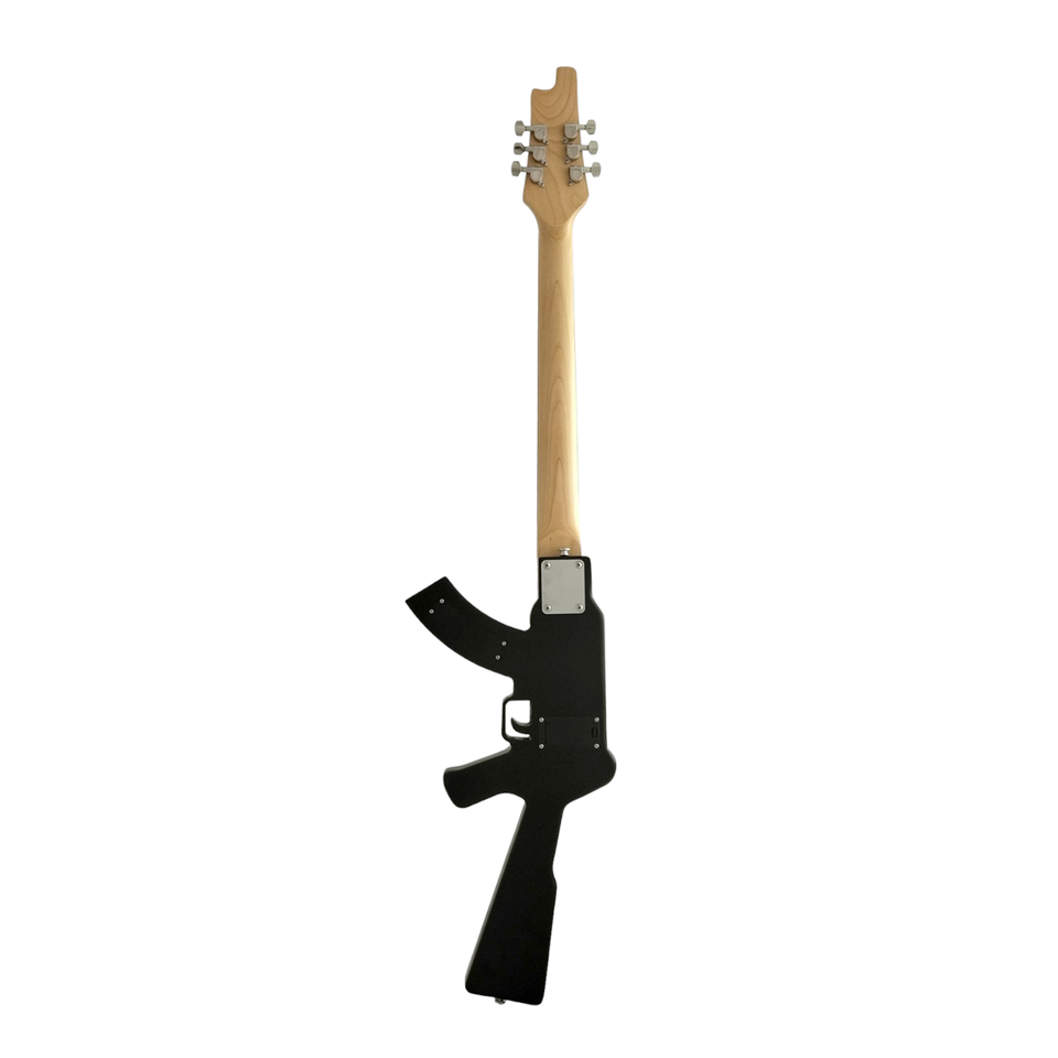 Haze Gun-Shaped Electric Guitar, Speckle Finish,LED Lights on Fretboard ...