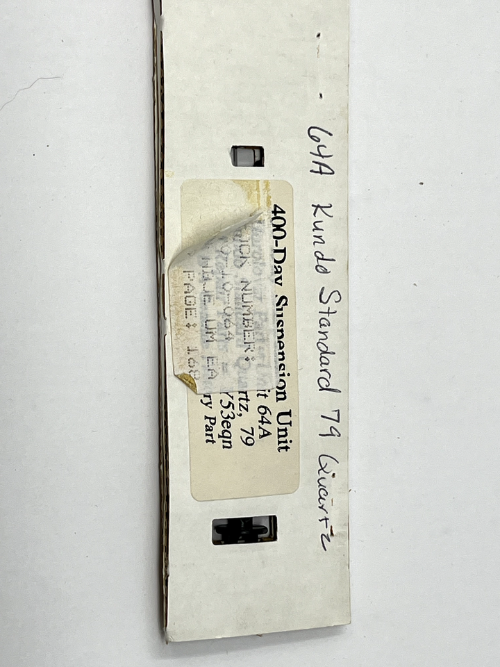 NOS 400 Day Anniversary Clock Suspension Spring 64A KUNDO Standard 79 ...