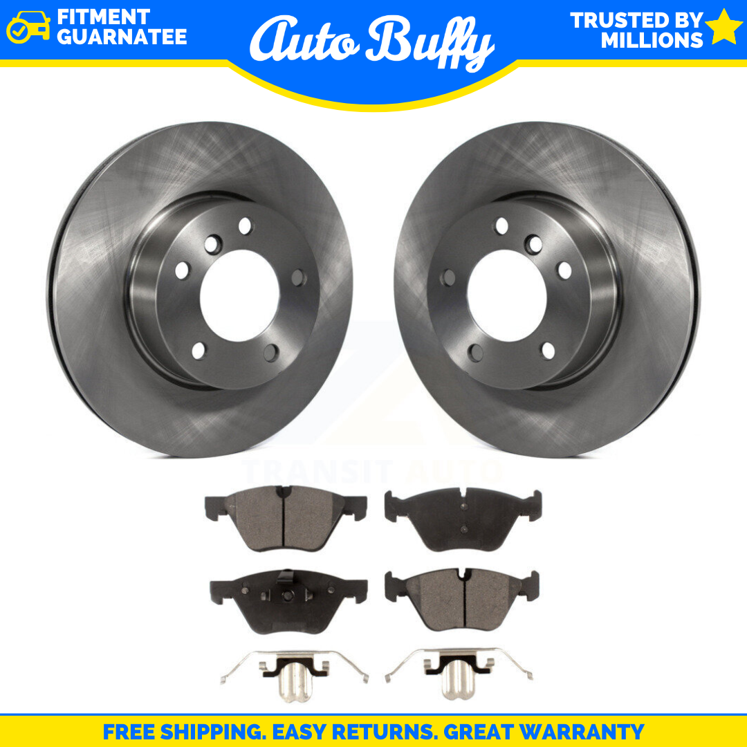 Brake Rotors Semi-Metallic Pad Front Kit For BMW 328i 325i 128i 328xi ...