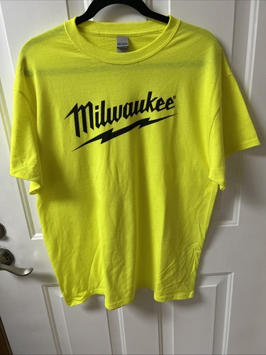 Milwaukee Logo High Visibility T Shirt Size L NOTHING BUT HEAVY DUTY ...
