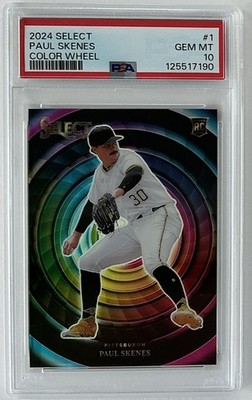 2024 Panini Select Paul Skenes Color Wheel #1 Rookie Card RC PSA 10 GEM ...