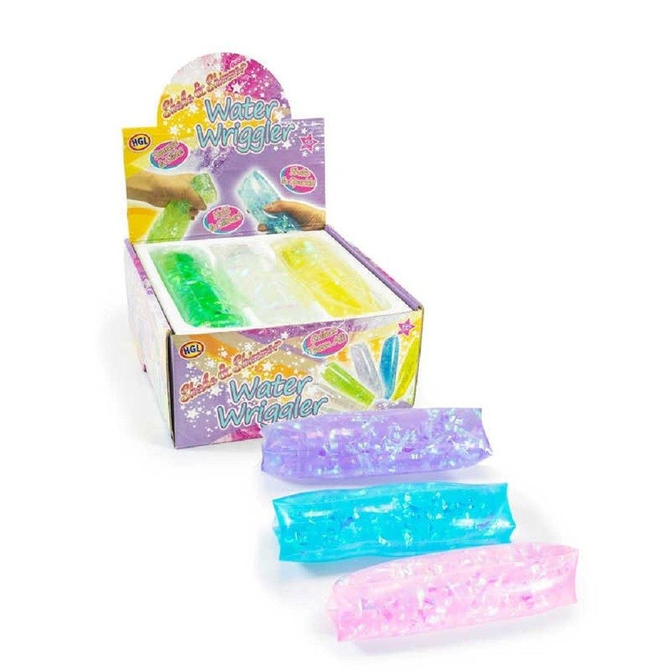 Large Water Snake Balloon Toy Shimmer Confetti Liquid Filled Sensory ...