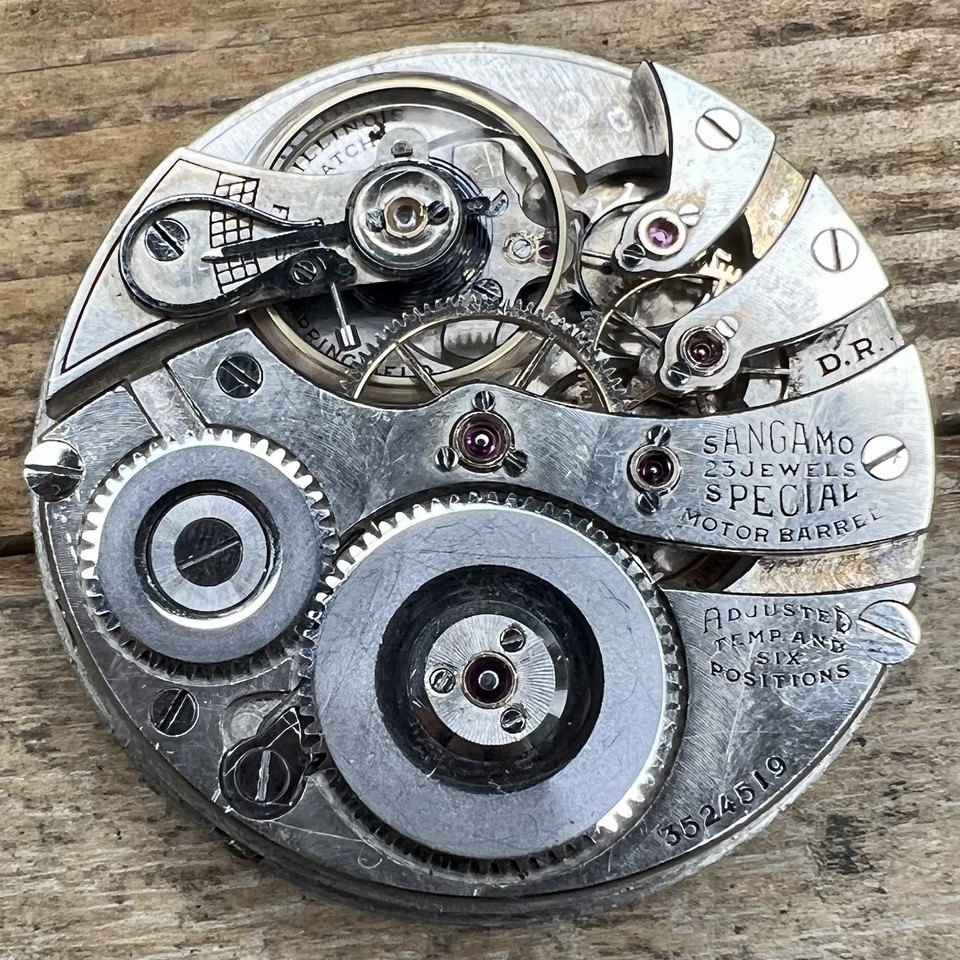 16s Illinois Pocket Watch Movement - Grade Sangamo Special- 23 Jewels ...