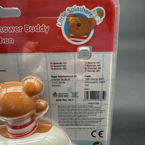 Hape Pop-Up Teddy Shower Buddy | Award Winning Little Fun Baby Bath Toy ...