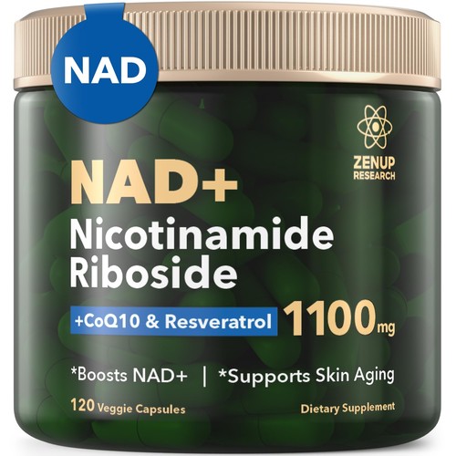 NAD+ Supplement Research | 1100mg Liposomal Nicotinamide Riboside with ...