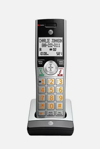 ATT CL80107 DECT 6.0 Accessory Handset for CL82407 w/ Caller ID ...