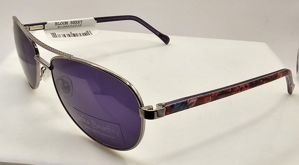 New Vera Bradley VB Genie Bloom Berry Sunglasses Frame 58-16-135 M2 | eBay