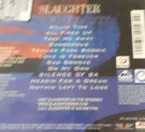 SLAUGHTER- BACK TO REALITY CD -cd extra ed BRAND NEW SEEALED NUOVO ...