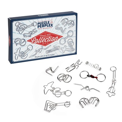 Professor Puzzle, Puzzle Perplex Collection Set - 10 Metal Entanglement ...