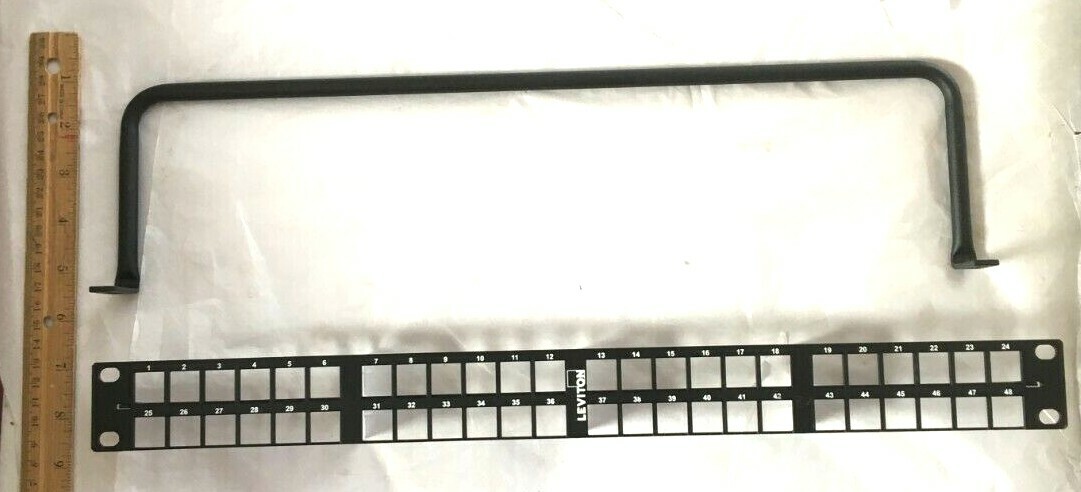 Panduit 1RU High-Density Universal Patch Bay Panel E2X1F-S48 1C48V0 New ...