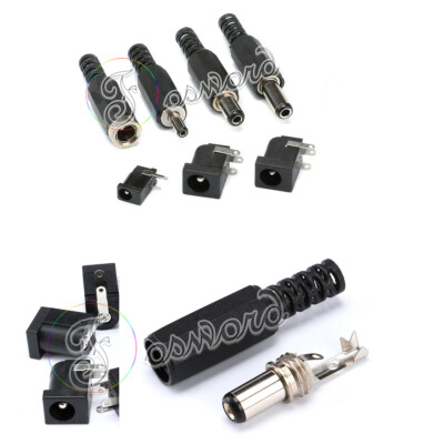 Barrel Jack Plug Male 5.5mm 3.5mm Socket DC Electrical Power Connector ...