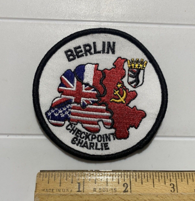 Checkpoint Charlie Logo 80's Berlin Checkpoint Charlie T Shirt