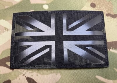 Large Infrared Multicam Black UK Flag Patch IR UKSF SAS SBS SFSG Union ...