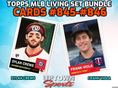 Topps MLB Living Set Card 845 -846 - DYLAN CREWS & FRANK VIOLA -Presale ...