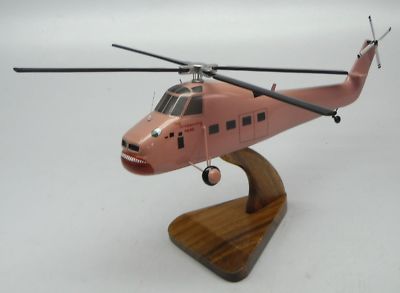 Screaming Mimi S-58-T Sikorsky Helicopter Mahogany Kiln Dry Wood Model ...