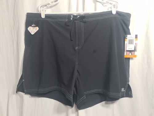 ZeroXposur Women's Sun Smart Quick Dry Woven Board Shorts Black 3X NWT ...