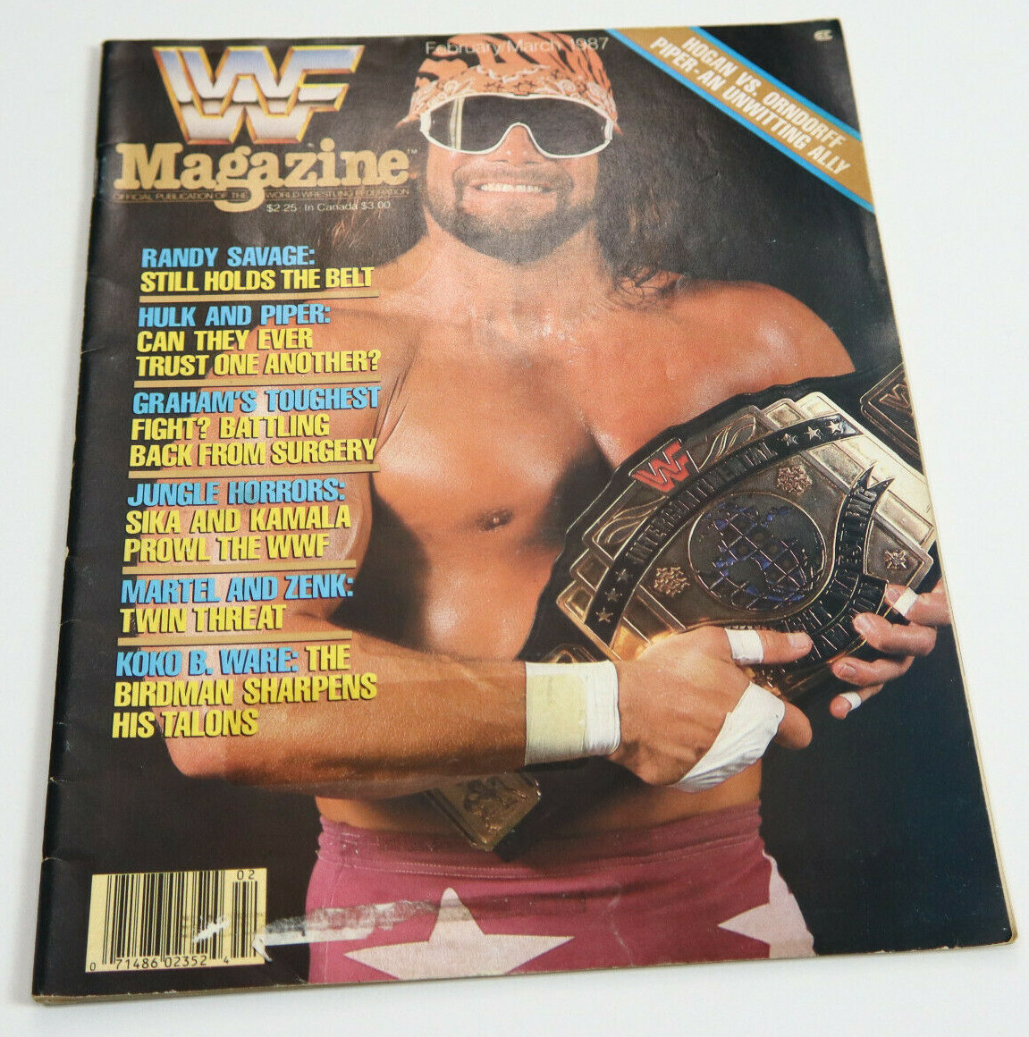 WWF MAGAZINE - FEB / MARCH 1987 - MACHO MAN / INCLUDES 86/87 WWF ...