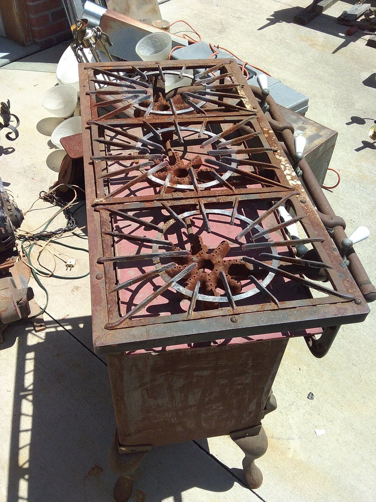Antique Hardwick 3 Burner w/Oven Stove Gas Deer Hunting Cabin Propane ...