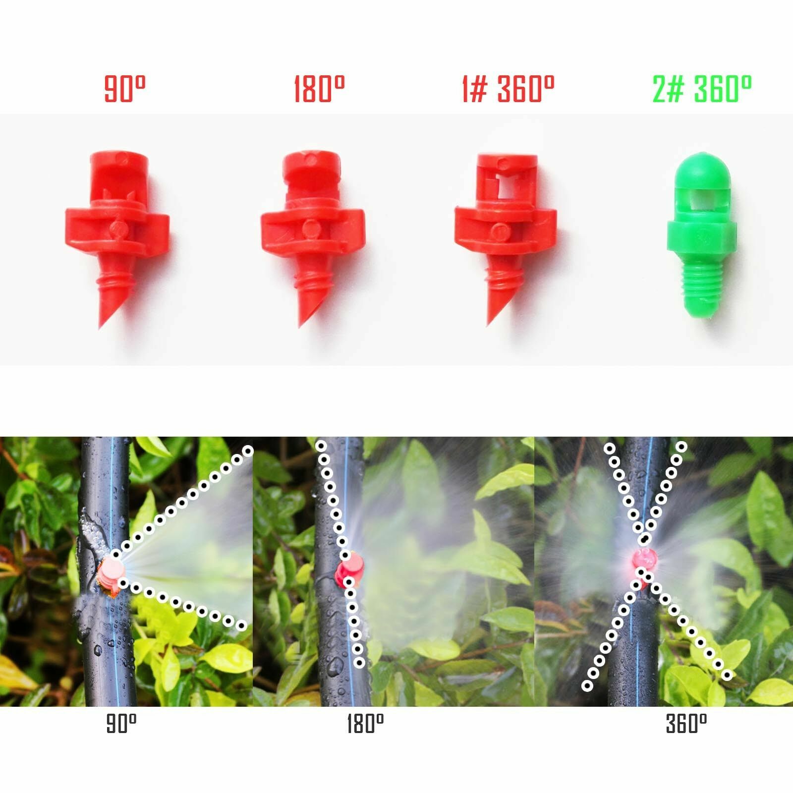5/25/100pcs EZ Clone Machine Hydroponic Sprayer Nozzle Jet Mister 90 ...