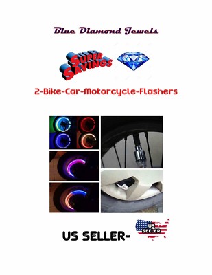 2-pcs-Bike Car Flasher Multi Color Change LED Light Car-Bike Flasher ...