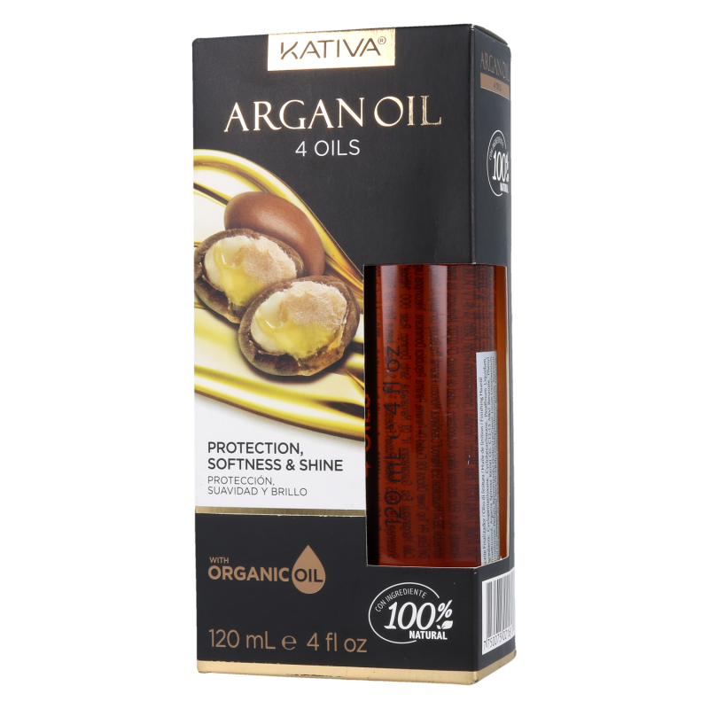 KATIVA Argan Oil 4 Oils 120 ML Oil Capillary Organic Oil 100% Natural ...