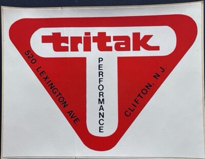 VRHTF VTG "ORIGINAL 60-70'S MOPAR TRITAK PERFORMANCE CLIFTON NJ" 6" X 8 ...