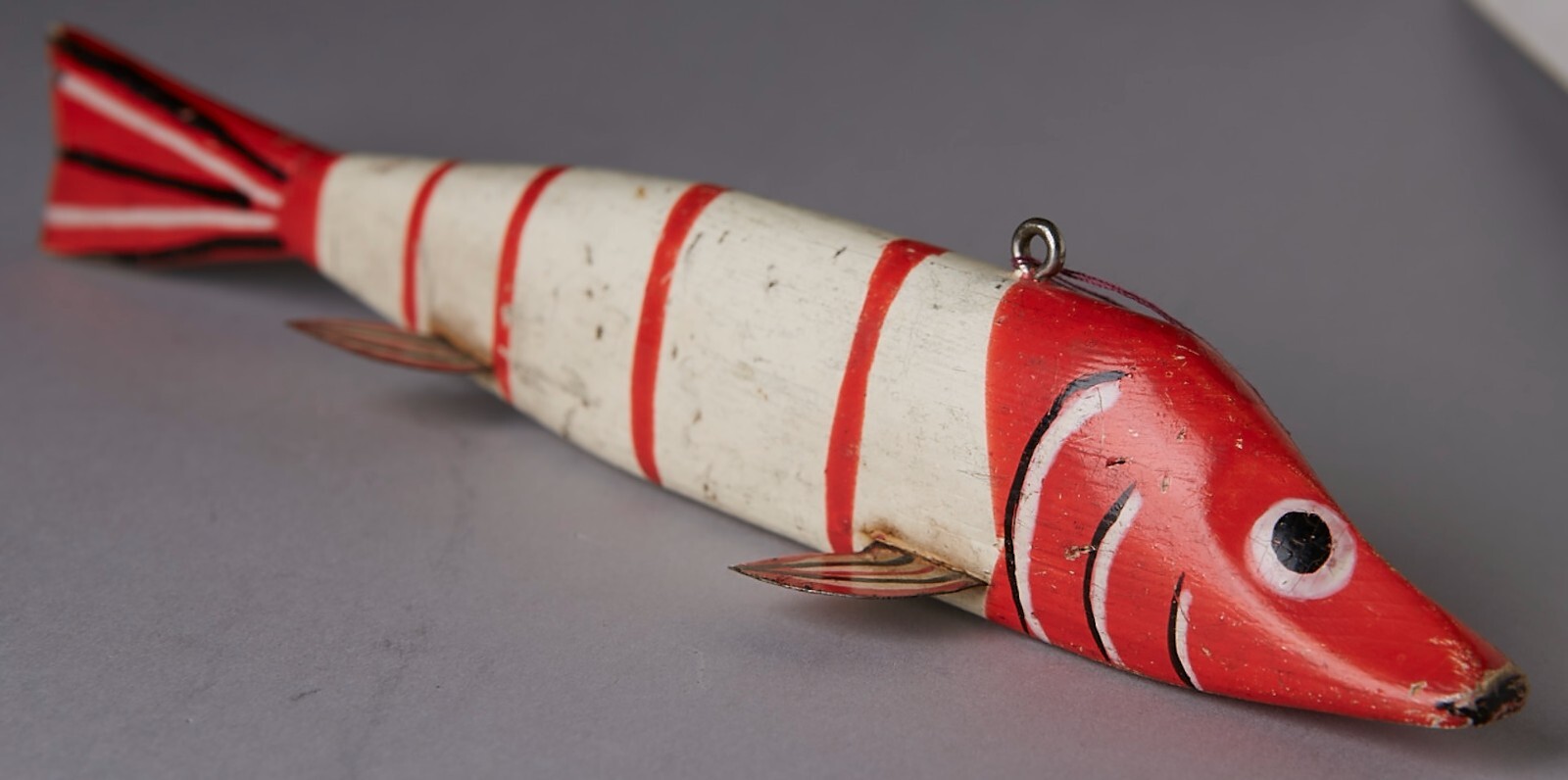 VINTAGE MINNESOTA ~ FRANK MIZERA ~ 8" ICE FISH SPEARING DECOY~ FOLK ART ...