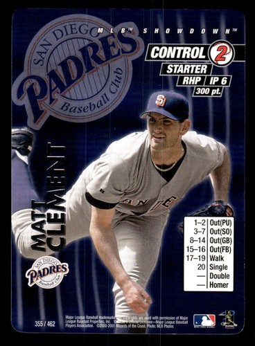 2001 MLB Showdown # matt clement Excellent | eBay