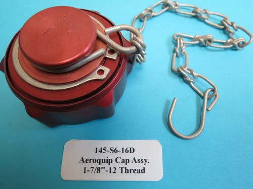 Aeroquip 145S6-16D Hydraulic Quick Disconnect Aircraft Self Sealing Cap ...
