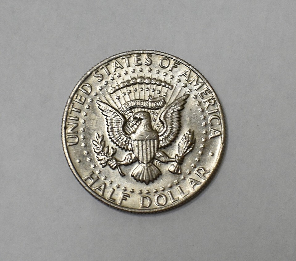 1984 P Kennedy Half Dollar Error Coin Fin Rim and Die Cracks, Break ...