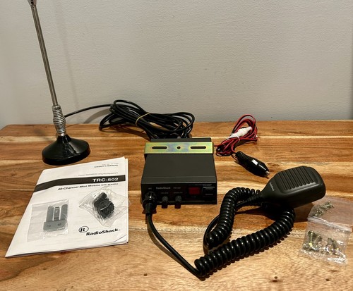 Radio Shack TRC-502 Mini Mobile CB Radio 40 Channel W/Antenna Tested | eBay