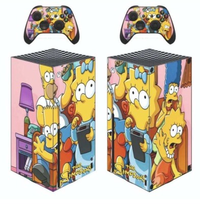 THE SIMPSONS Series X Vinyl Skin STICKER Protector for Console Decal ...